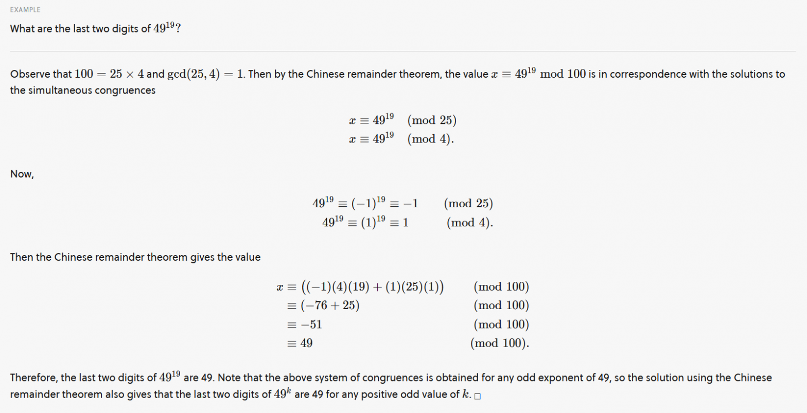 An Interesting Application of Chinese Remainder Theorem – WHO'S AWESOME